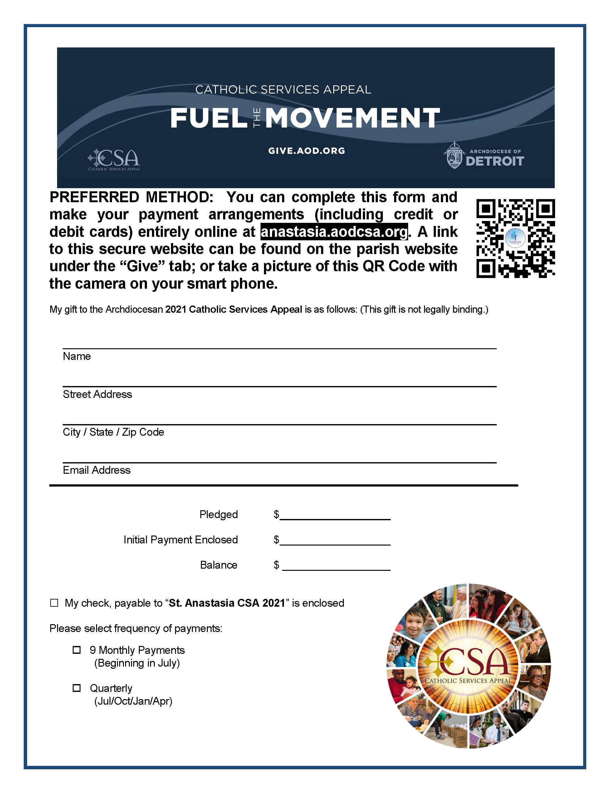 CSA – St. Anastasia