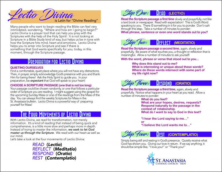 Pray with Lectio Divina - St. Anastasia